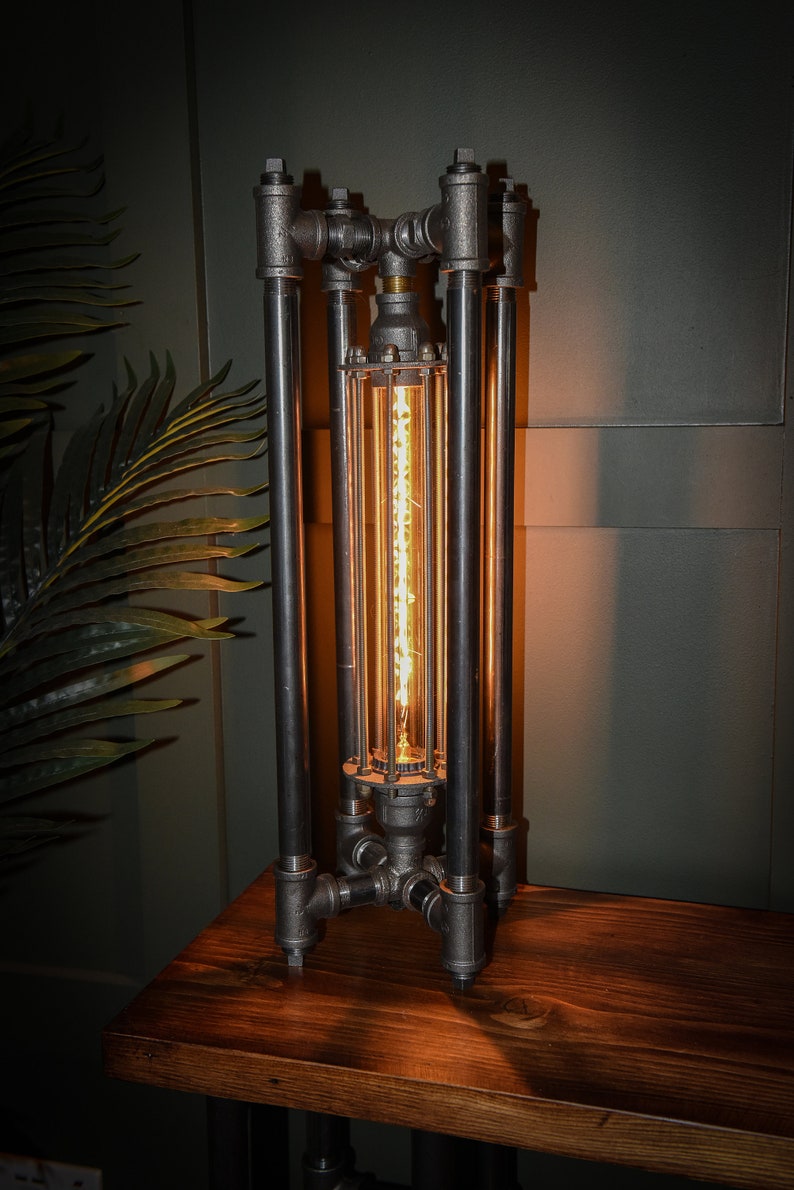 Industrial Style Table Lamp - Etsy UK