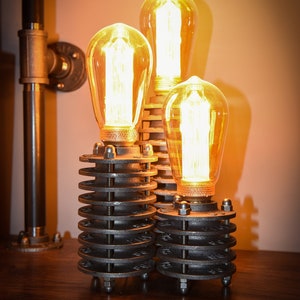 Industrial Style Table Lamp - Etsy UK