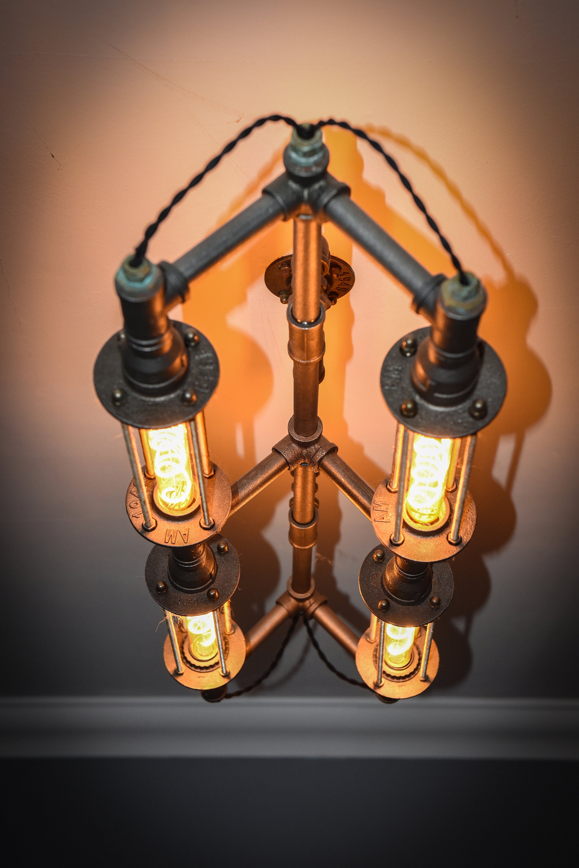 Industrial Ceiling Light - Etsy UK