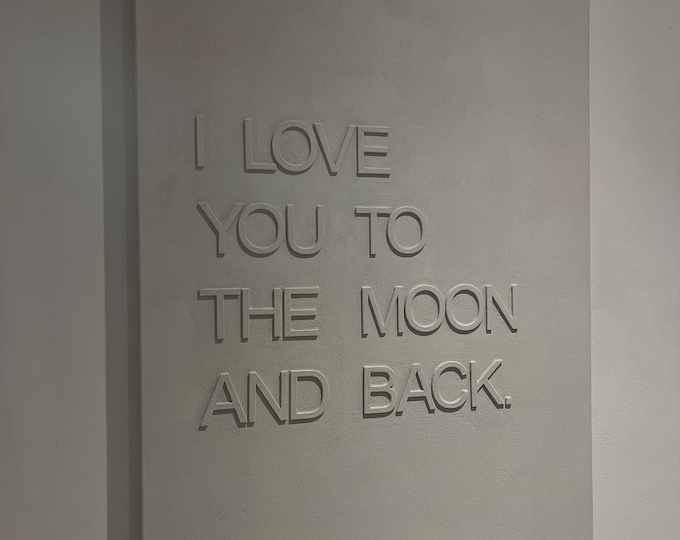 3D Quote Textured Art 80 X 60 Cm - Etsy