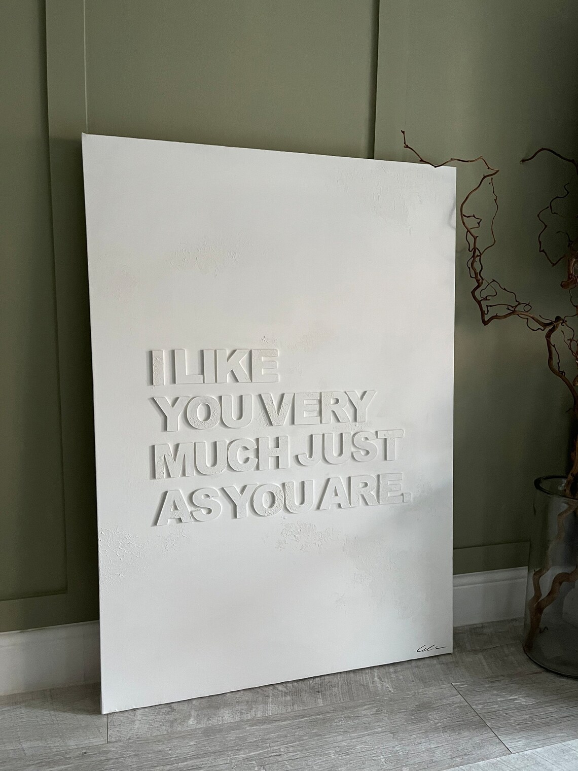 3D Quote Textured Art 80 X 60 Cm - Etsy