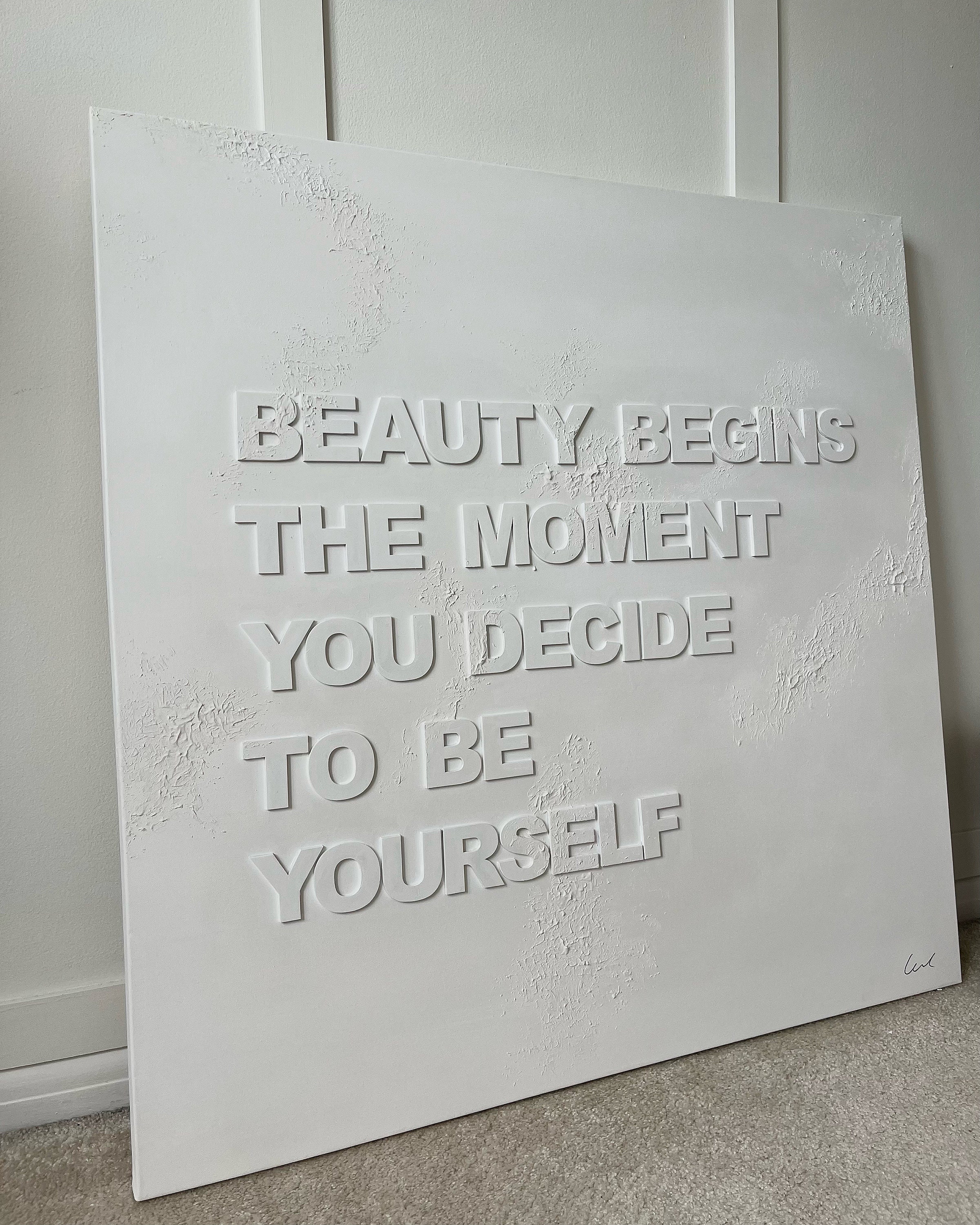 3D Quote Textured Art 80 X 60 Cm - Etsy