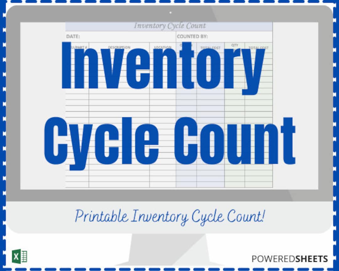 Inventory Count, Inventory Cycle Count, Inventory Tracker, Inventory - Etsy