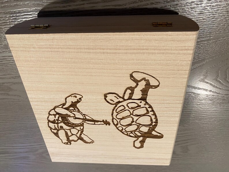Wood Box Engraved Terrapin Station Dancing Turtles Grateful Dead - Etsy