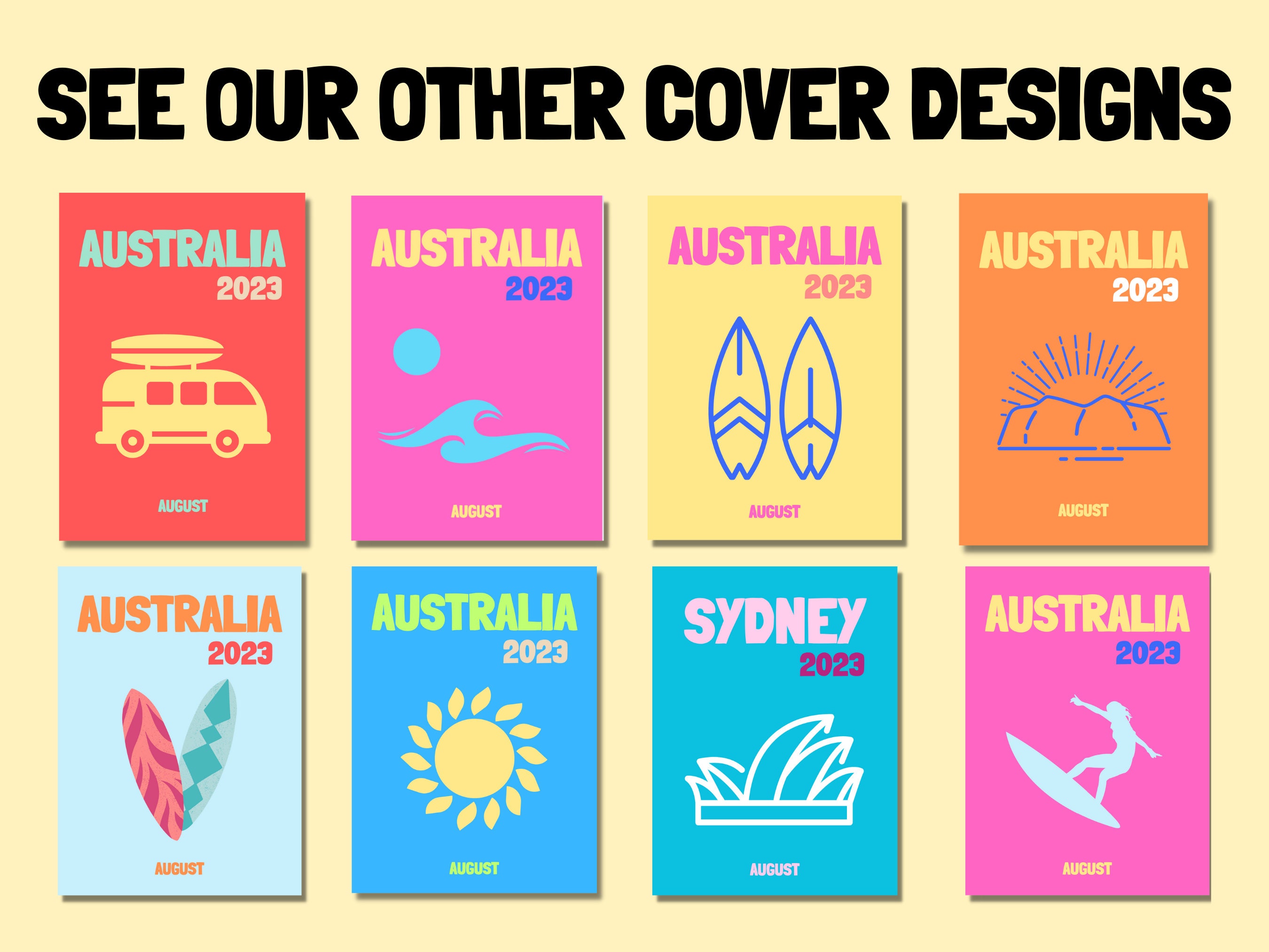 AUSTRALIA Aesthetic Travel Coffee Table Photo Book Template ...