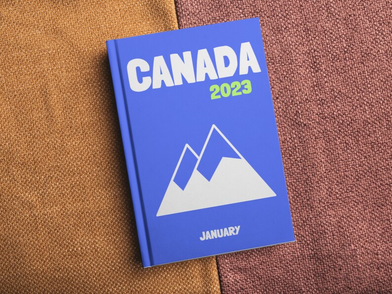 CANADA Aesthetic Travel Coffee Table Photo Book Template Personalized ...
