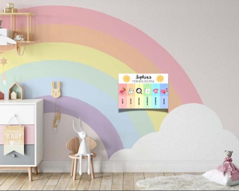 Flip Routine Chart Template Visual Schedule for Kids Editable Routine ...