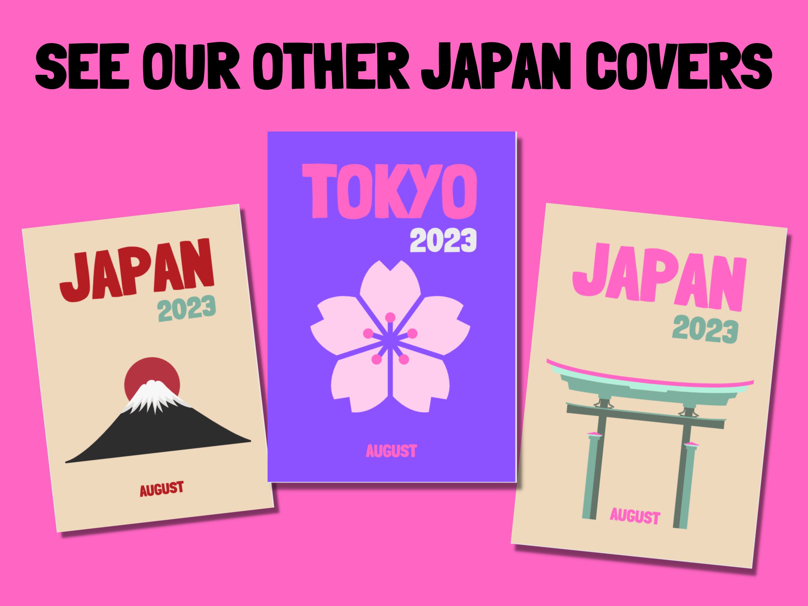 JAPAN Aesthetic Travel Coffee Table Photo Book Template Personalized ...