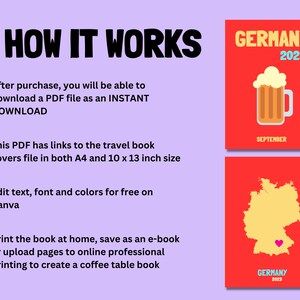 GERMANY Aesthetic Travel Coffee Table Photo Book Template Personalized ...