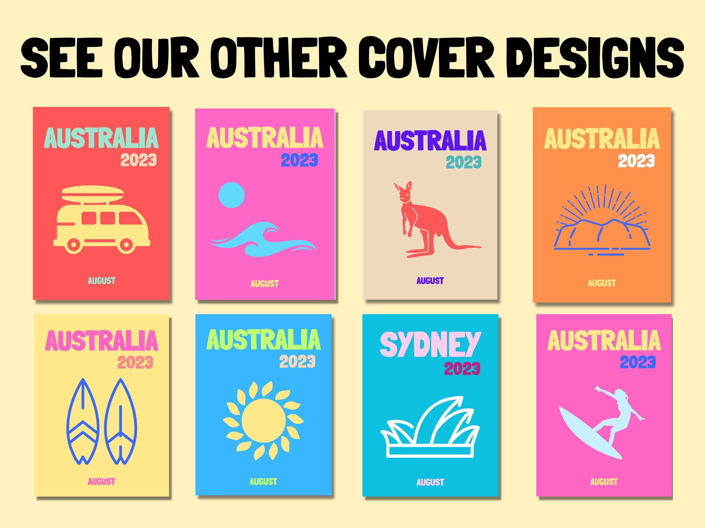 AUSTRALIA Aesthetic Travel Coffee Table Photo Book Template ...