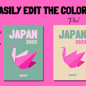 JAPAN Aesthetic Travel Coffee Table Photo Book Template Personalized ...