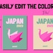 JAPAN Aesthetic Travel Coffee Table Photo Book Template Personalized ...