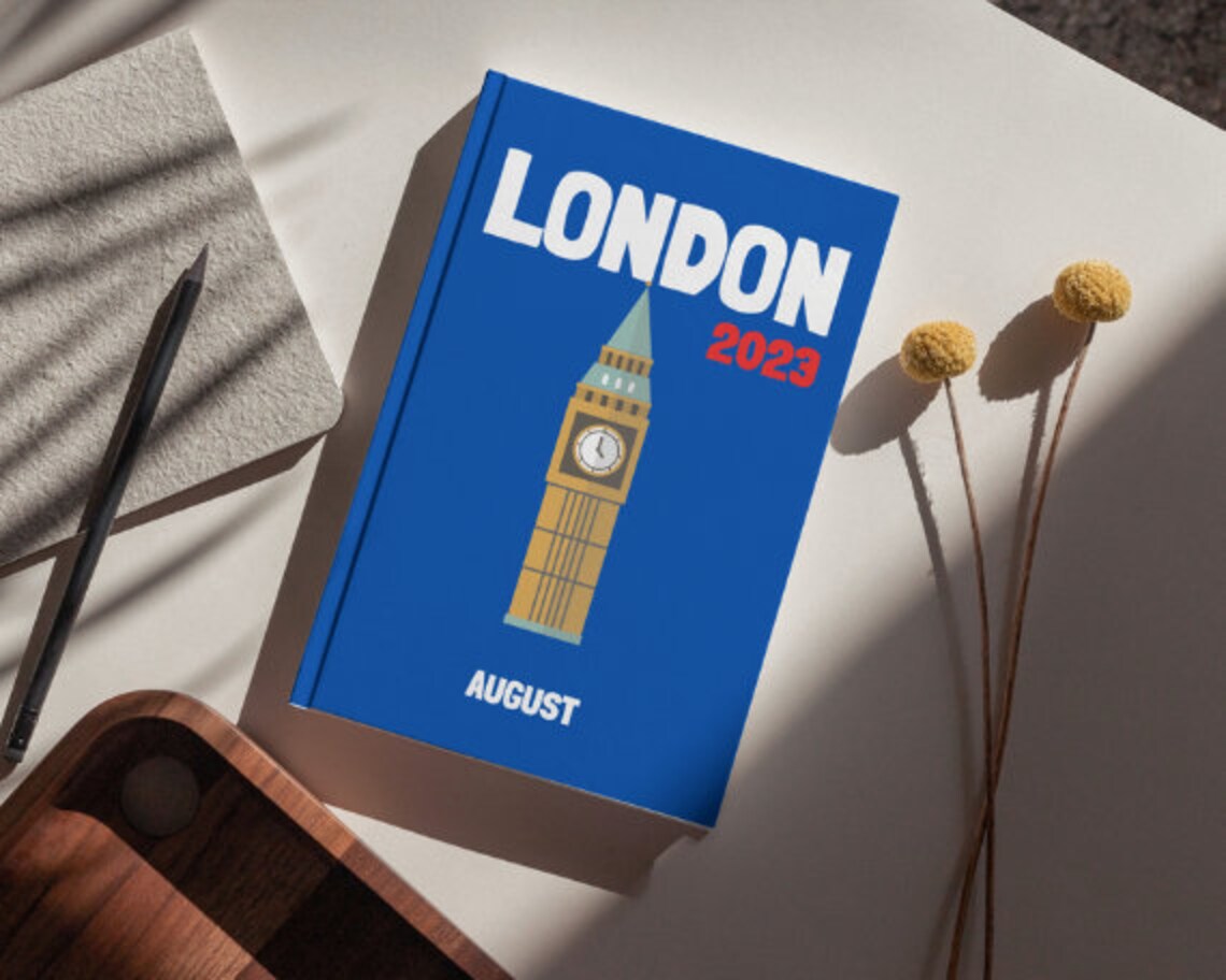 London Travel Photo Book Cover Template: DIY Coffee Table Book (digital ...