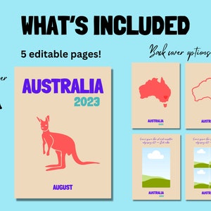 AUSTRALIA Aesthetic Travel Coffee Table Photo Book Template ...