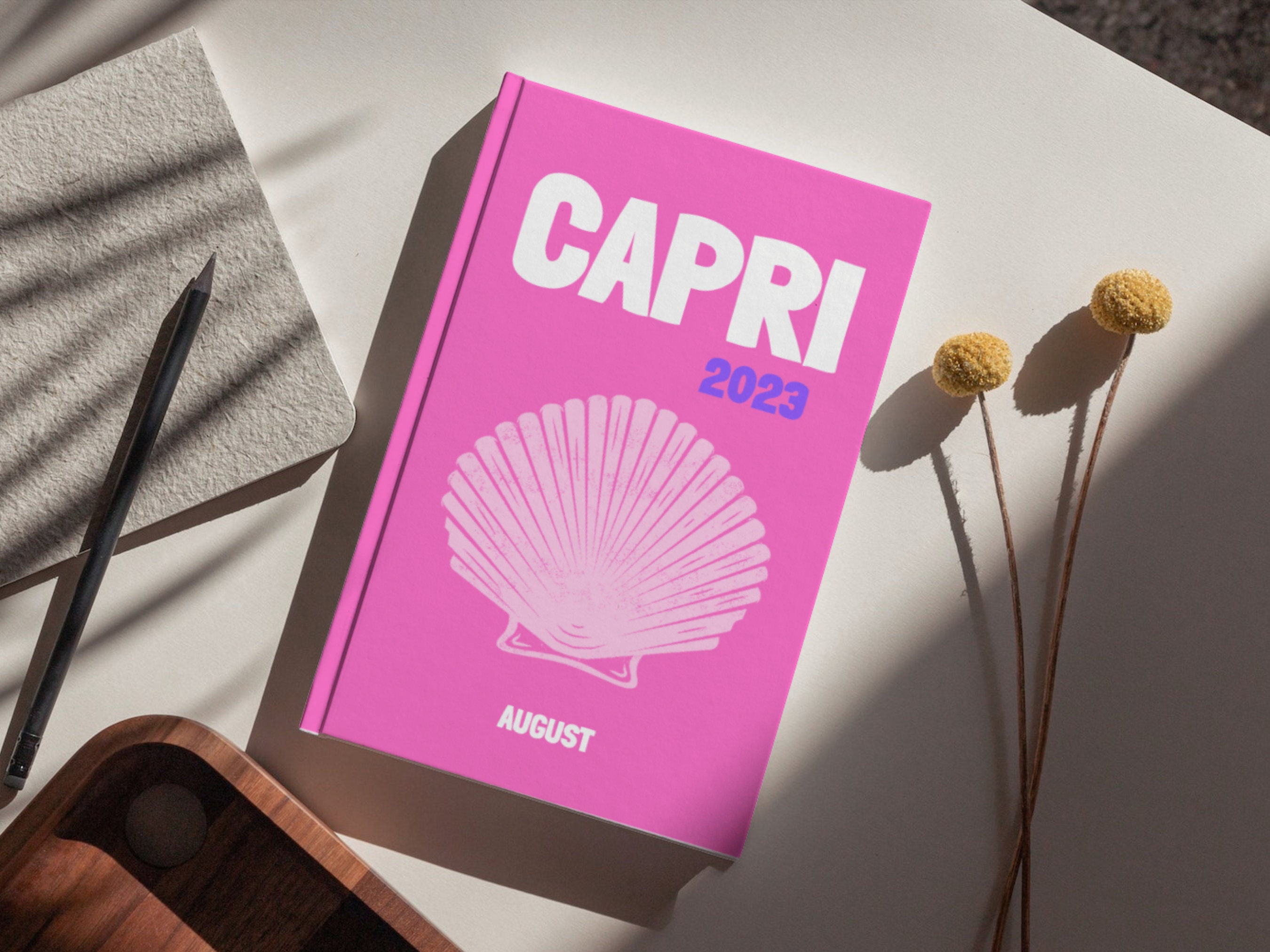CAPRI Aesthetic Travel Coffee Table Photo Book Template Personalized ...