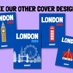 London Travel Photo Book Cover Template: DIY Coffee Table Album ...