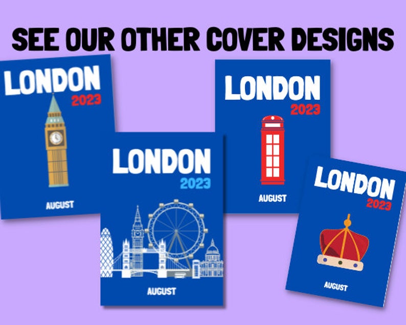 London Travel Photo Book Cover Template: DIY Coffee Table Album ...