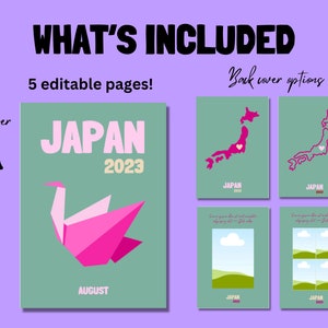 JAPAN Aesthetic Travel Coffee Table Photo Book Template Personalized ...
