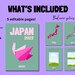 JAPAN Aesthetic Travel Coffee Table Photo Book Template Personalized ...