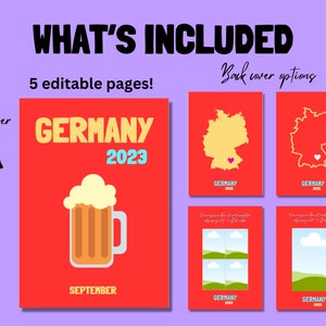 GERMANY Aesthetic Travel Coffee Table Photo Book Template Personalized ...
