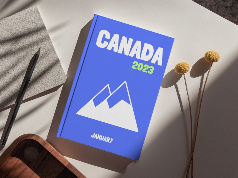 CANADA Aesthetic Travel Coffee Table Photo Book Template Personalized ...