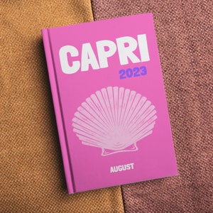 CAPRI Aesthetic Travel Coffee Table Photo Book Template Personalized ...