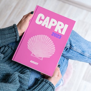 CAPRI Aesthetic Travel Coffee Table Photo Book Template Personalized ...