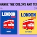 London Travel Photo Book Cover Template: DIY Coffee Table Album ...