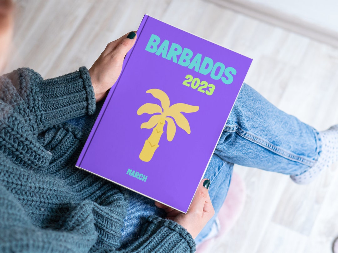 BARBADOS Aesthetic Travel Coffee Table Photo Book Template Personalized ...
