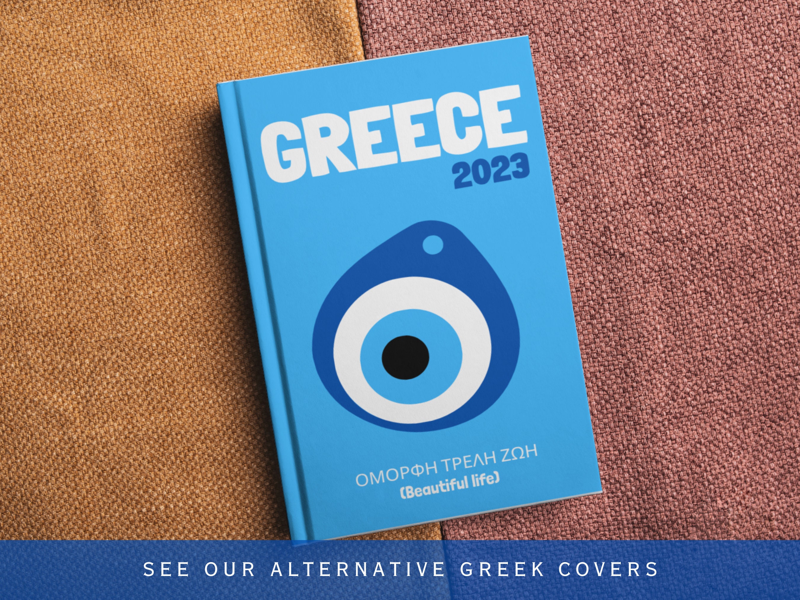 GREECE Aesthetic Travel Coffee Table Photo Book Template Personalized ...