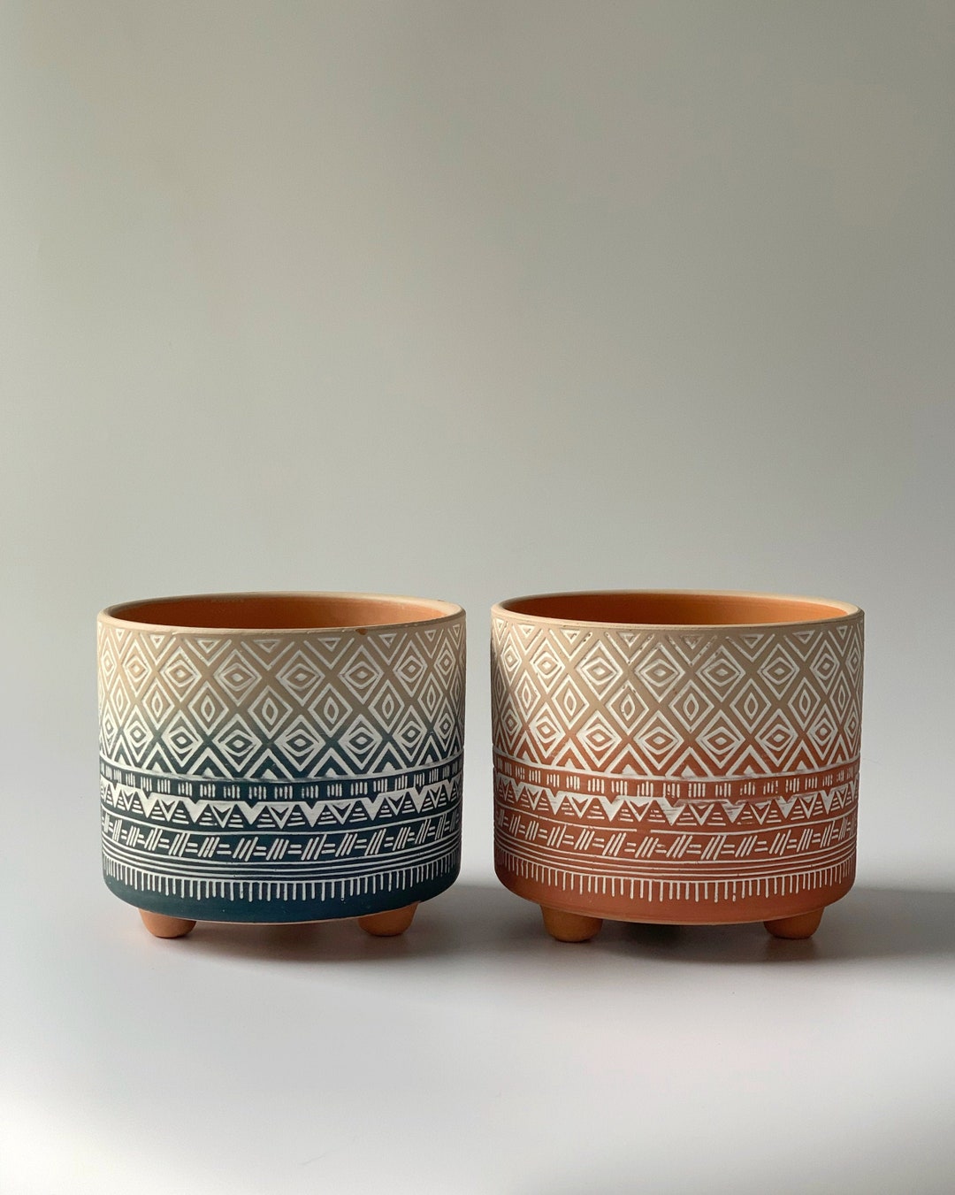 Ombré Tribal Small - Plant Cover Pot - Etsy