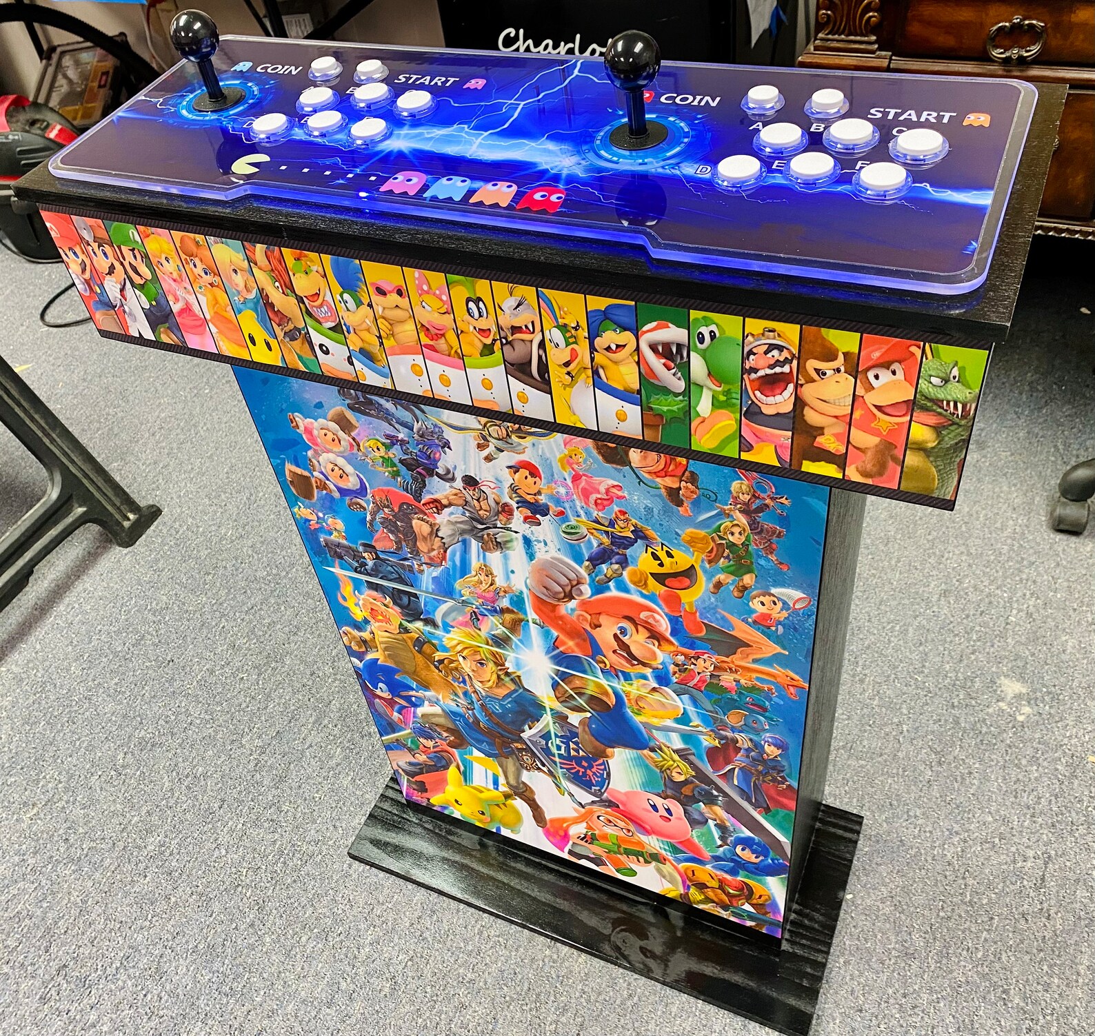 Pedestal Stand for Pandoras Box Table Top Arcade Please Read Item ...