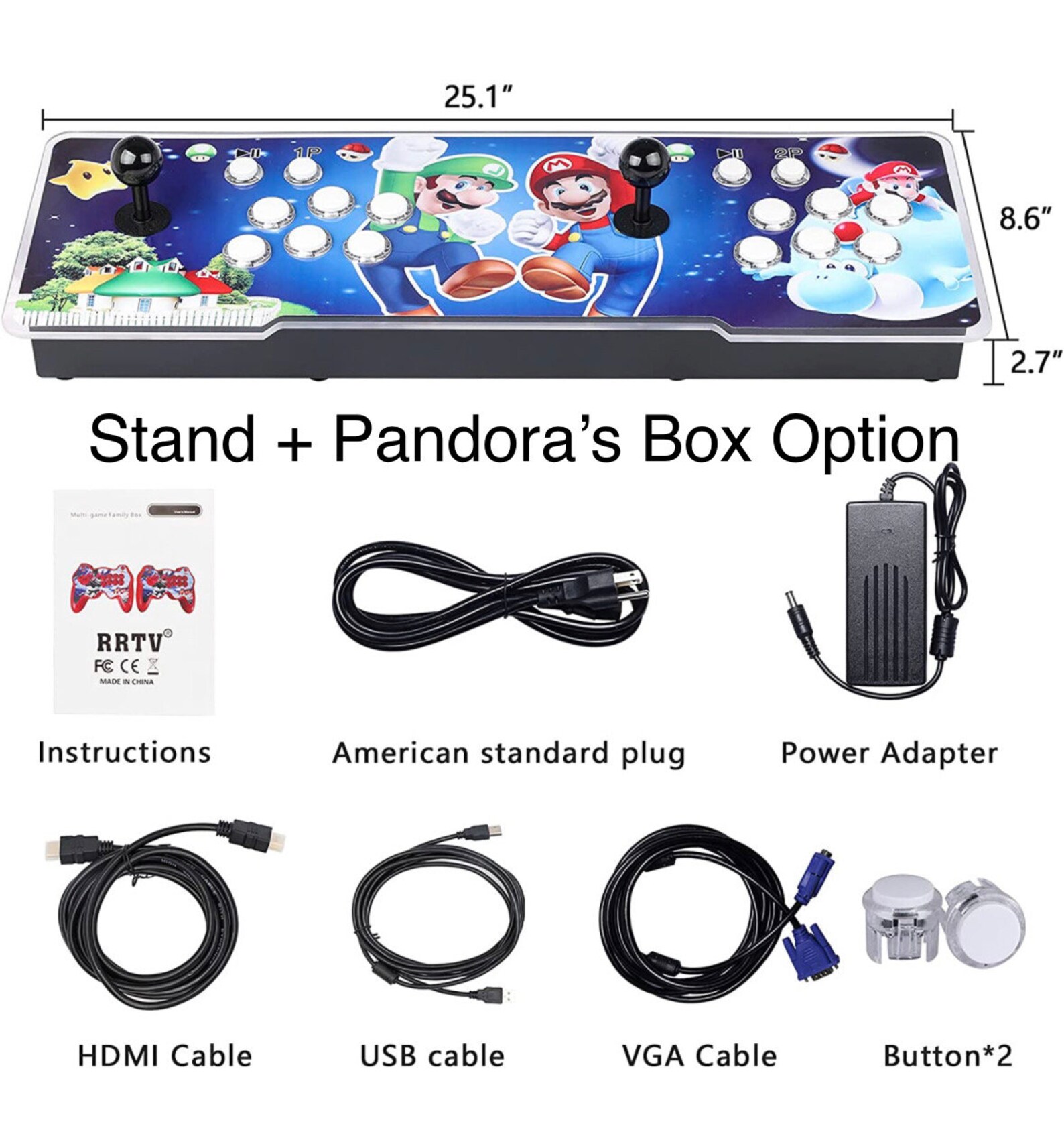 Pedestal Stand for Pandoras Box Table Top Arcade Please Read Item ...