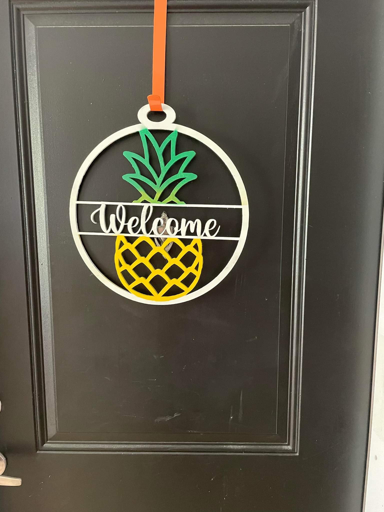 Pineapple Welcome Sign File SVG - Etsy