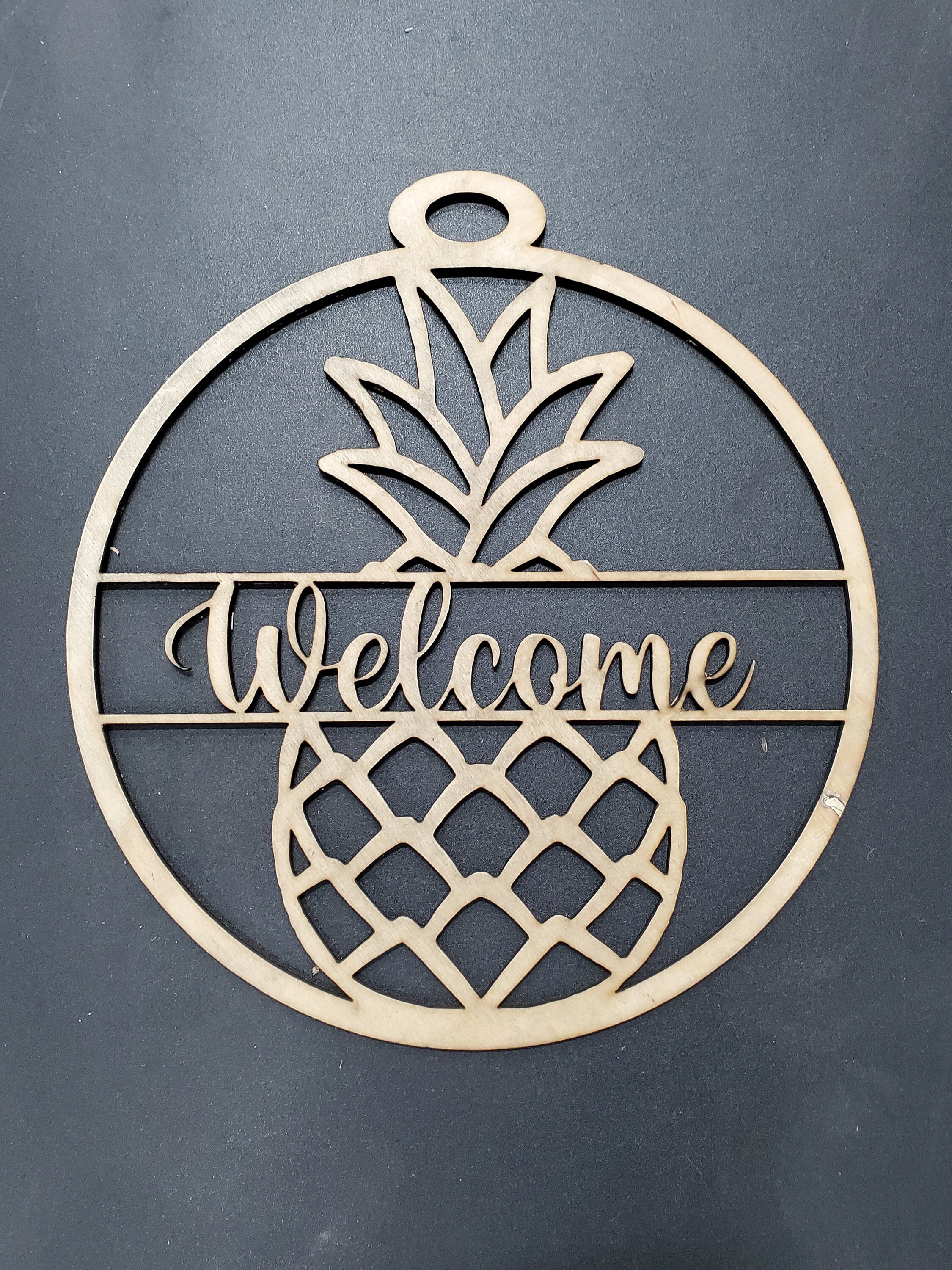 Pineapple Welcome Sign File SVG - Etsy