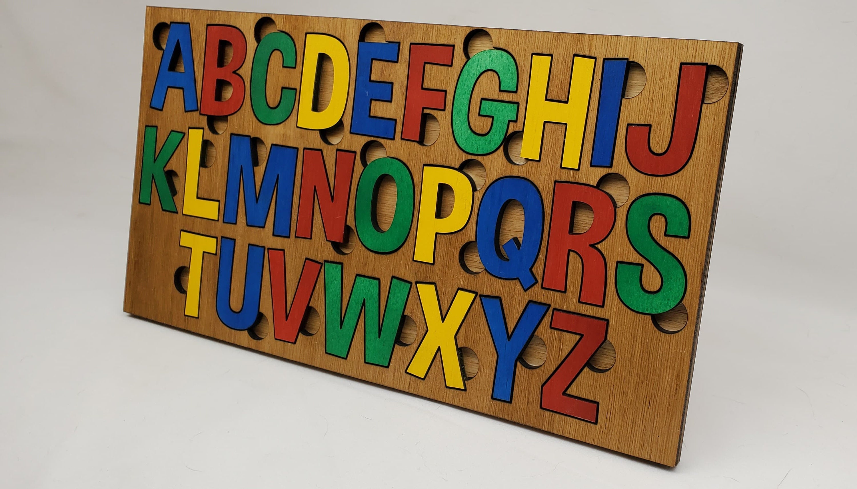 Alphabet Puzzle Svg - Etsy