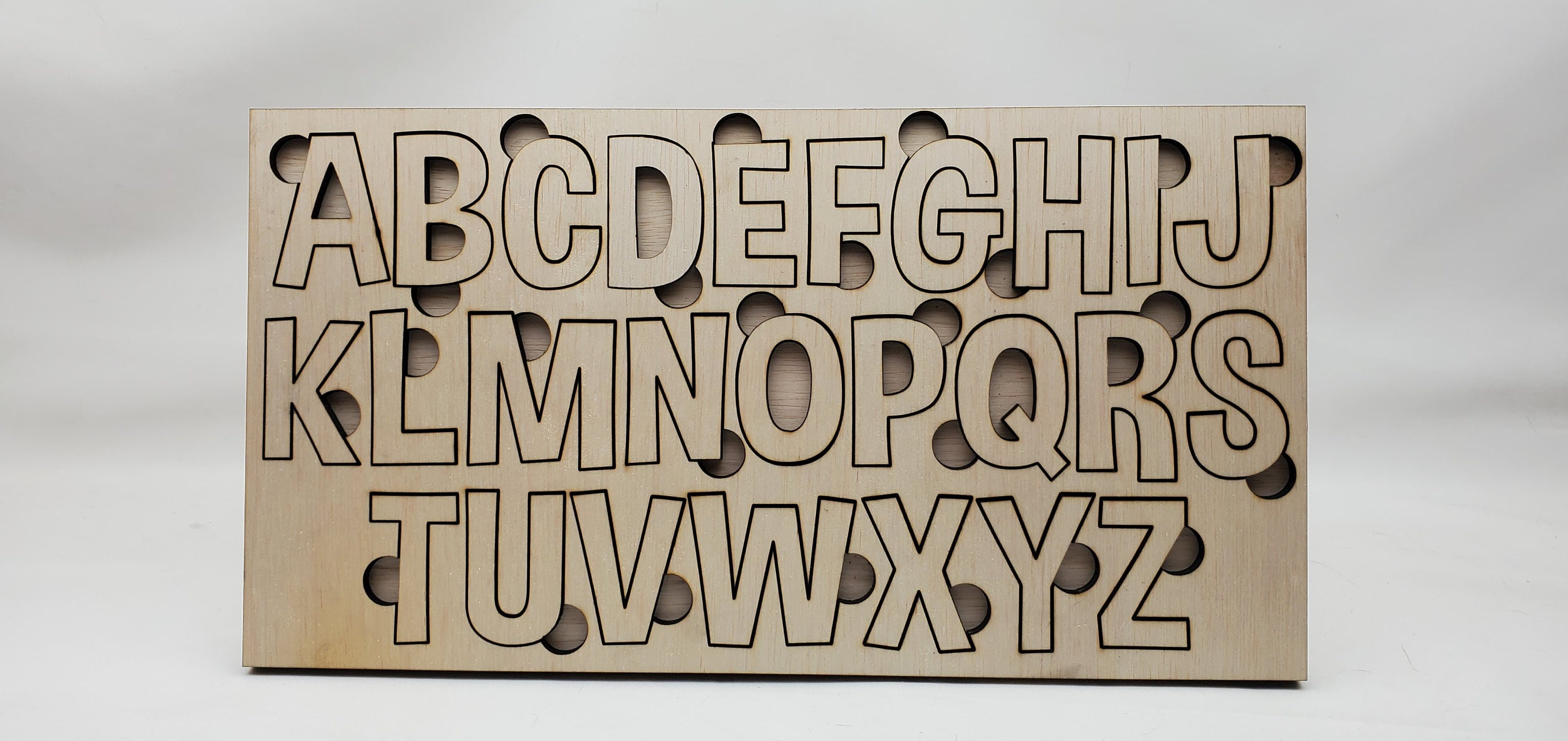 Alphabet Puzzle Svg - Etsy