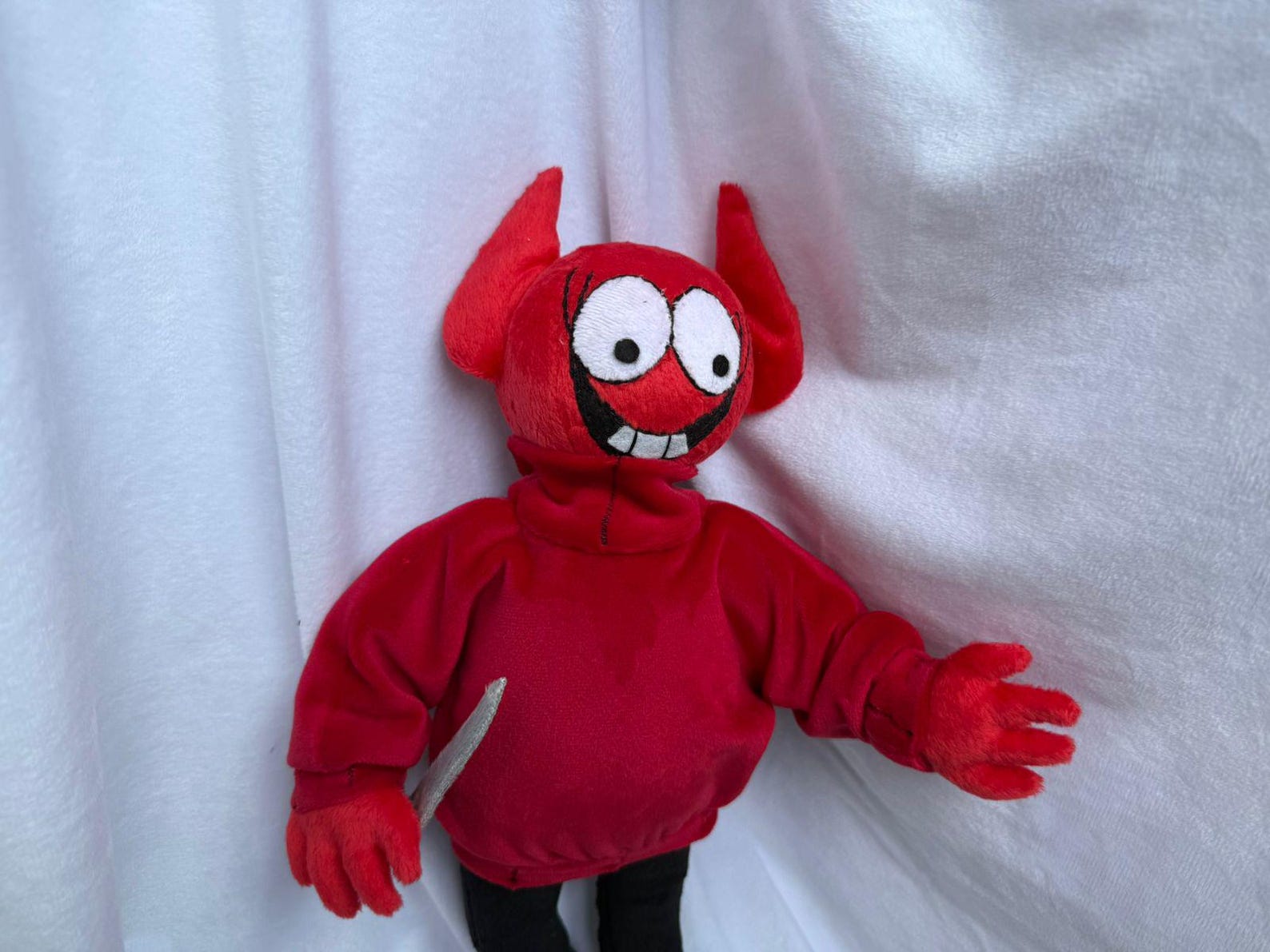 Red Devil Plush With Removable Knife 11.8 in | Funny Horror-inspired ...