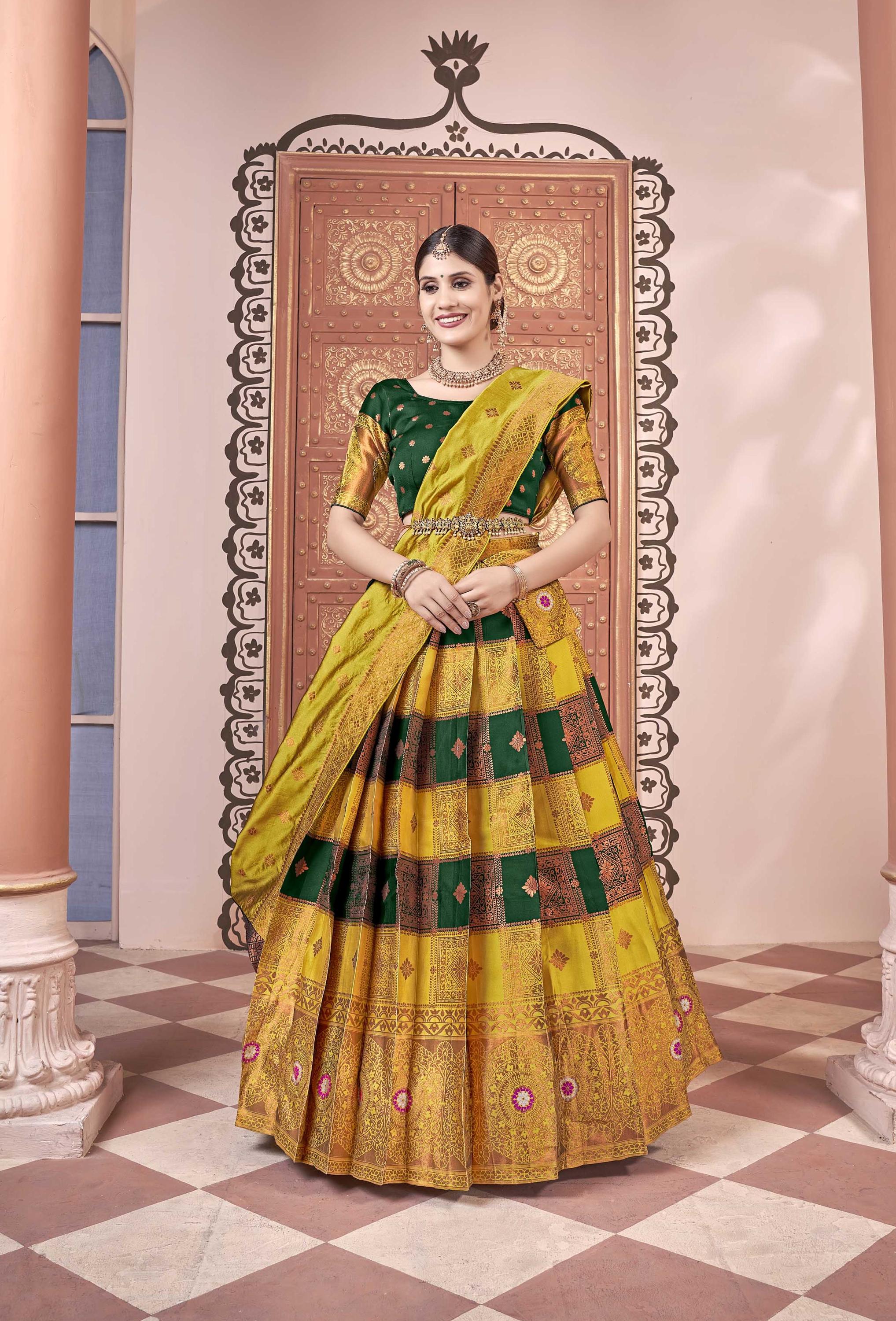 Nitimatta Indian Lehenga Choli for Women Wedding Party Wear Woven ...