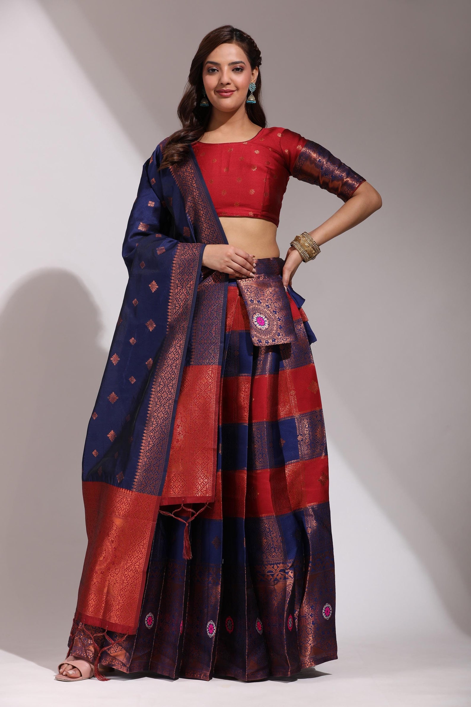Nitimatta Indian Lehenga Choli for Women Wedding Party Wear Woven ...