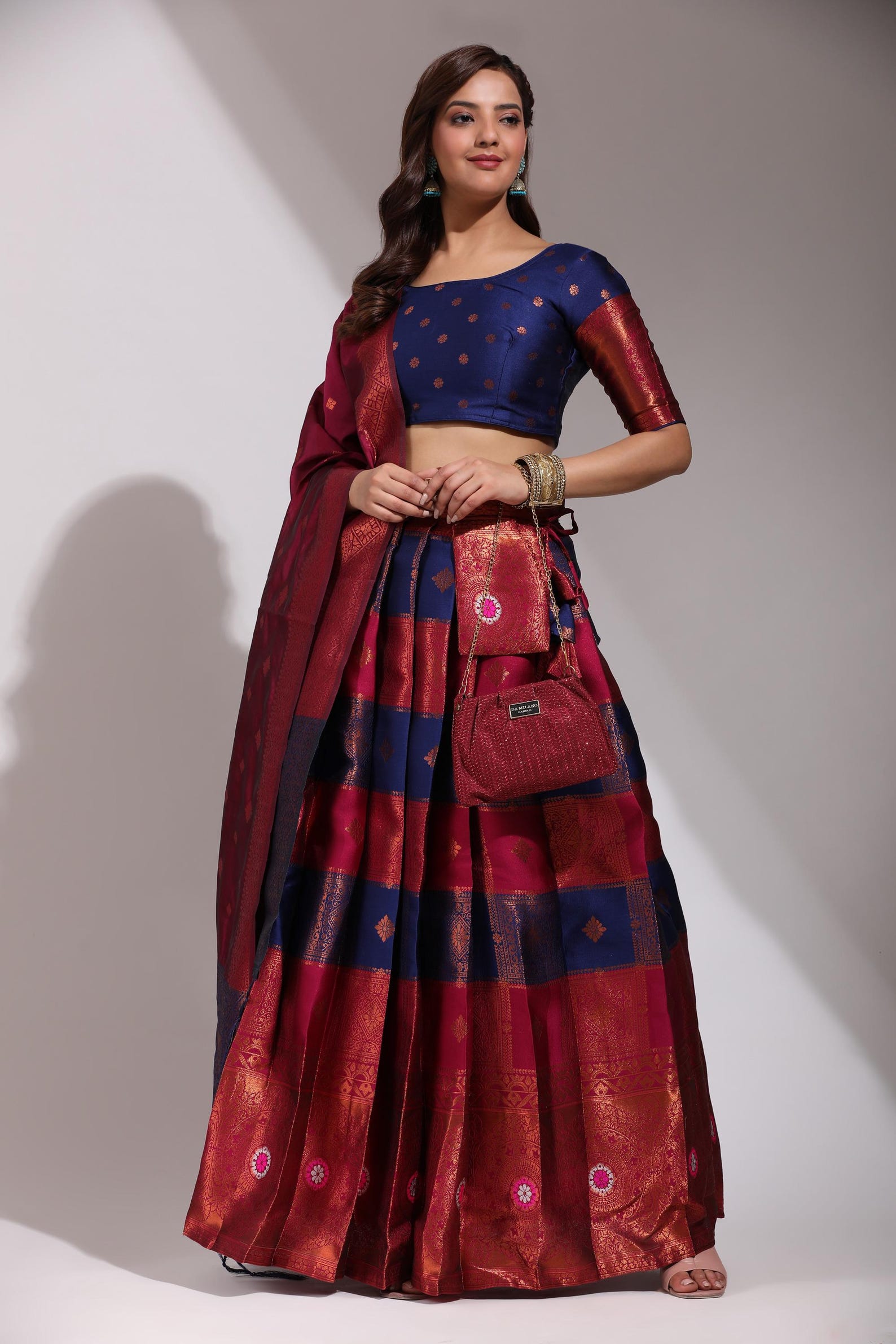 Nitimatta Indian Lehenga Choli for Women Wedding Party Wear Woven ...