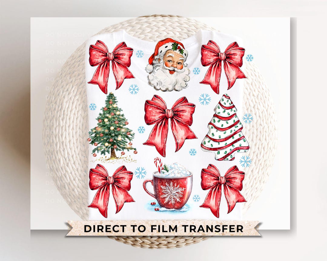 Christmas DTF Transfers, Ready to Press, T-shirt Transfer, Heat ...