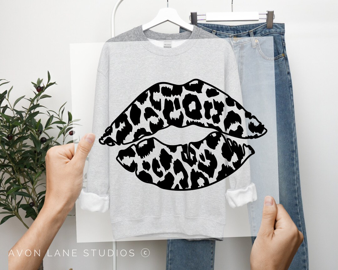 Leopard Lips, Valentine DTF, Ready to Press, T-shirt Transfers, Heat Transfer, Valentine’s Day ...