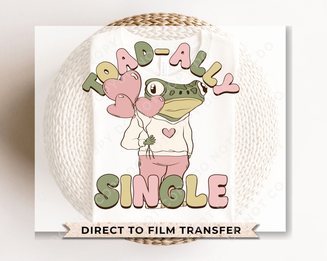 Toad-ally Single Frog DTF Transfer | Ready to Press | Direct to Film ...