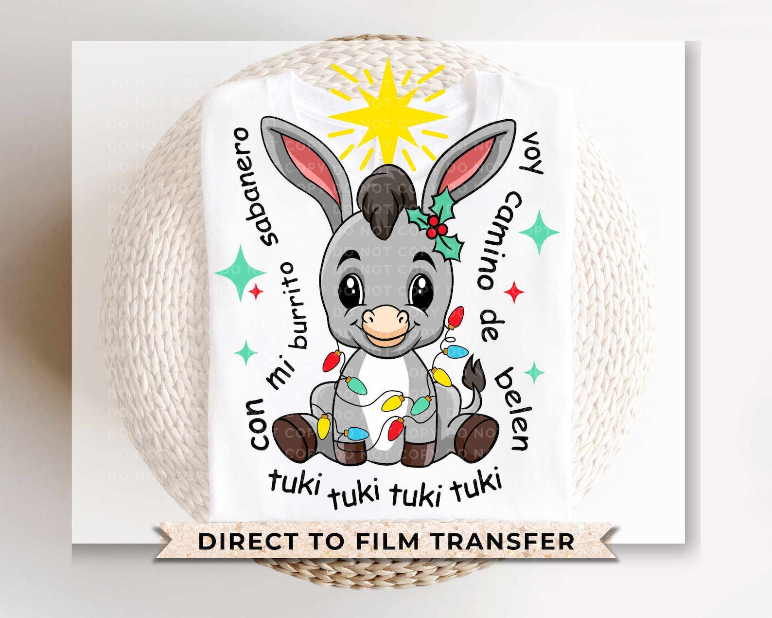 Spanish Christmas DTF Transfer, Ready to Press, T-shirt Transfers, Heat ...