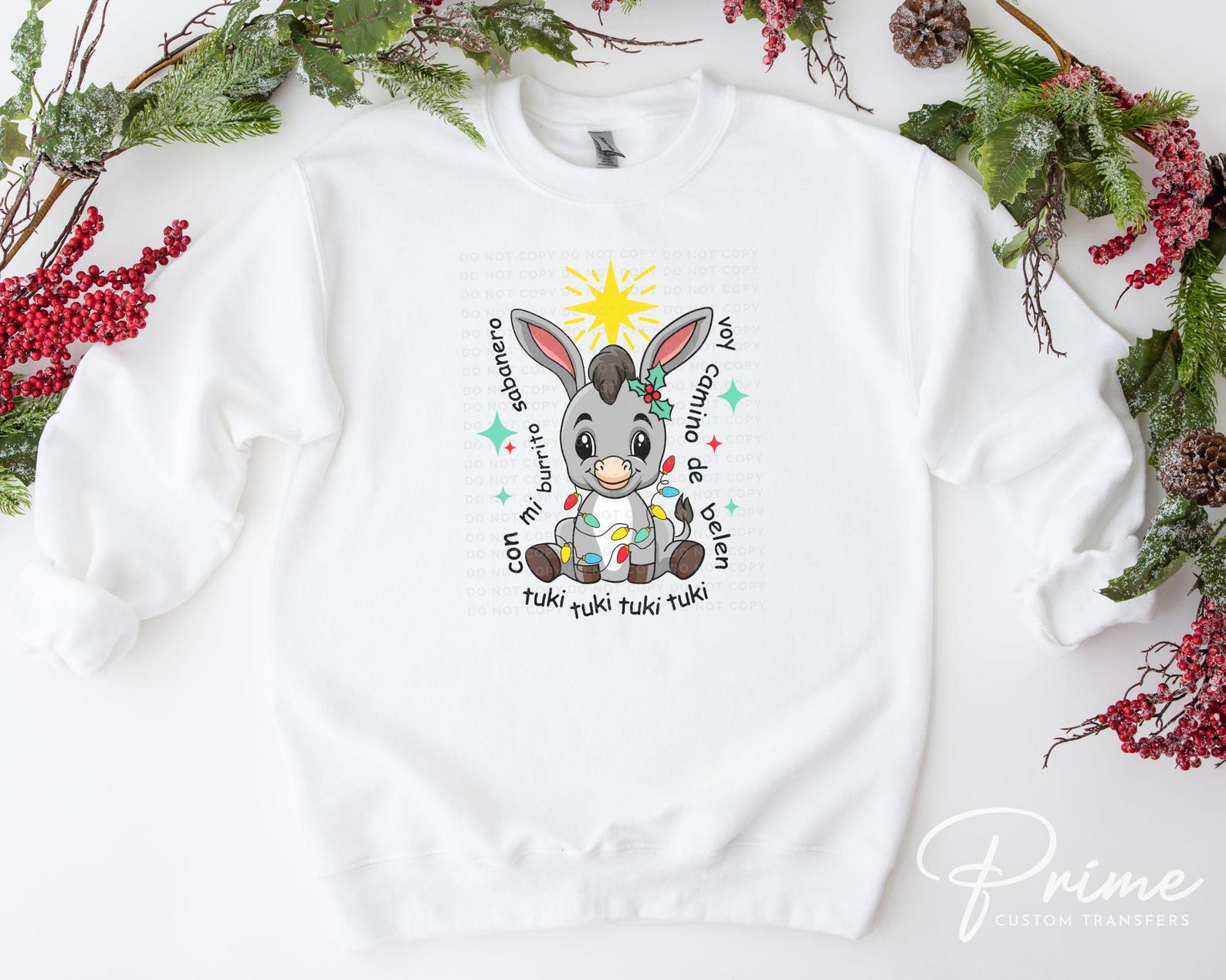Spanish Christmas DTF Transfer, Ready to Press, T-shirt Transfers, Heat ...