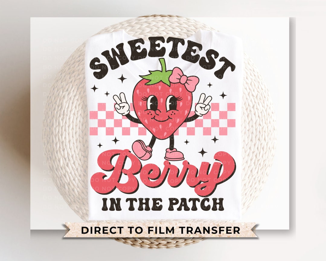 Strawberry DTF Transfers, Ready to Press, T-shirt Transfers, Heat ...