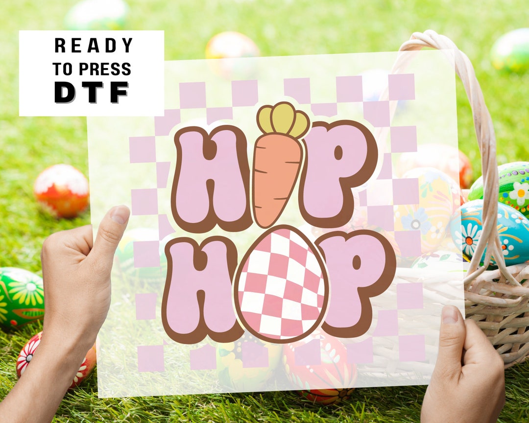Hip Hop Dtf, Hip Hop Easter Tshirt Transfer, Happy Easter, Hoppy Easter ...