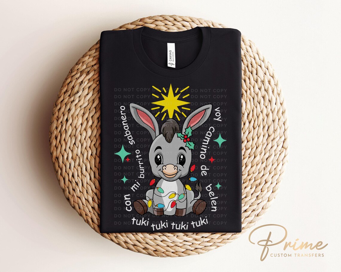 Spanish Christmas DTF Transfer, Ready to Press, T-shirt Transfers, Heat ...