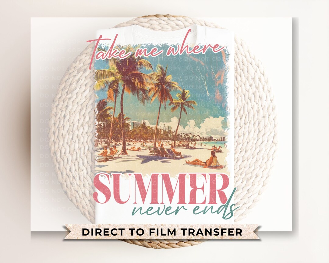 Summer DTF Transfers, Ready to Press, T-shirt Transfers, Heat Transfer ...